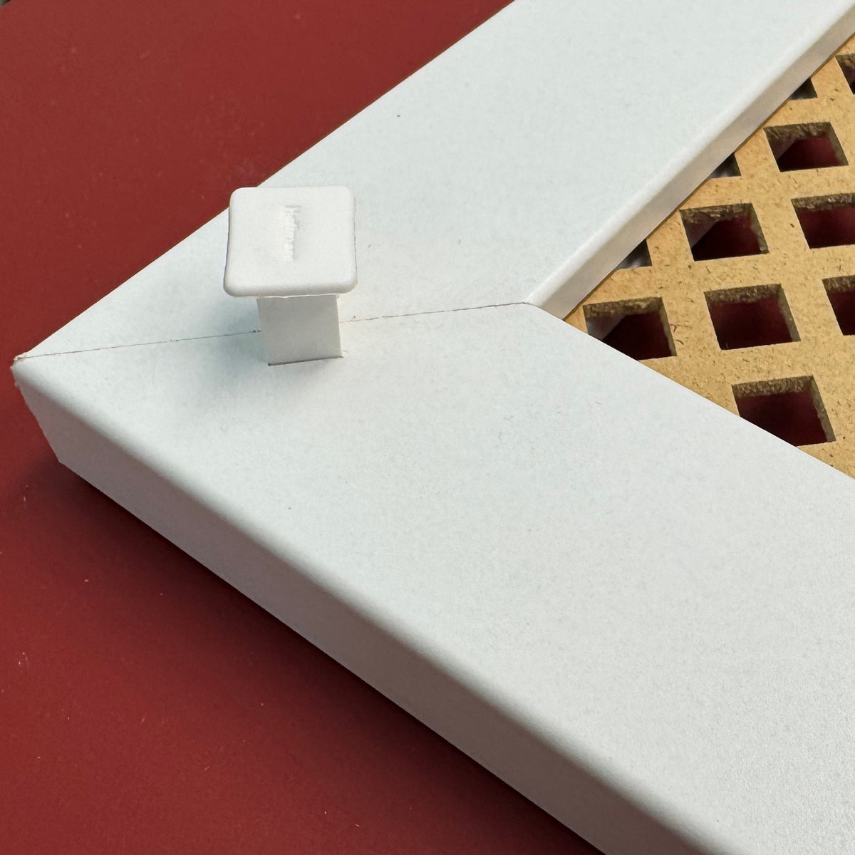 Nutleisten-Rahmenset – 40×20 mm, weiß, auf Gehrung, perfekt für Heizkö ...