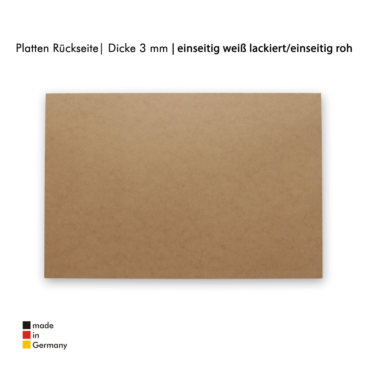 3mm 60 x 30 cm 10er Set MDF-Platten | weiß lackiert, Perfekt für Laser ...
