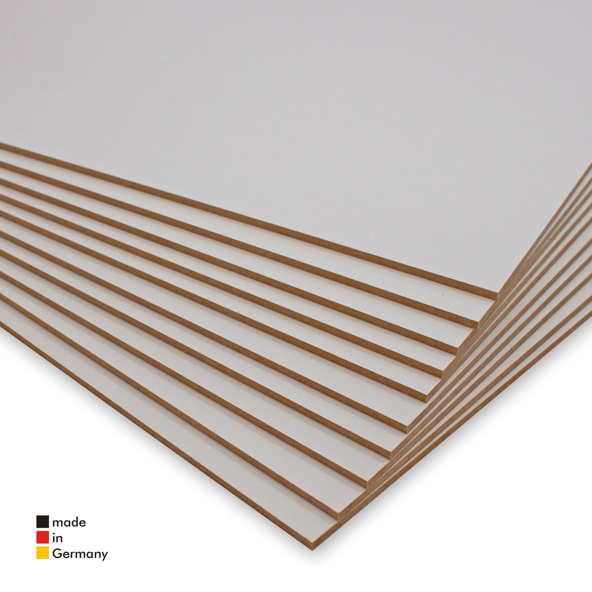 10er Set 60 x 30 cm - 3 mm MDF-Platten | weiß lackiert, Perfekt für La ...
